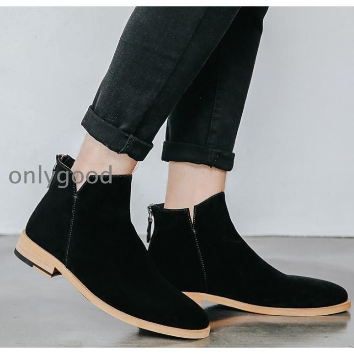 サイドゴアブーツ チェルシーブーツ メンズ ブランド ショートブーツ