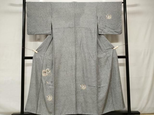 平和屋着物○訪問着 絞り 雪輪草花文 金彩 正絹 逸品 DAAW5119ud