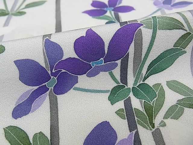 平和屋本店□極上 十日町 加賀草木友禅の第一人者 田村哲彦 訪問着 枝