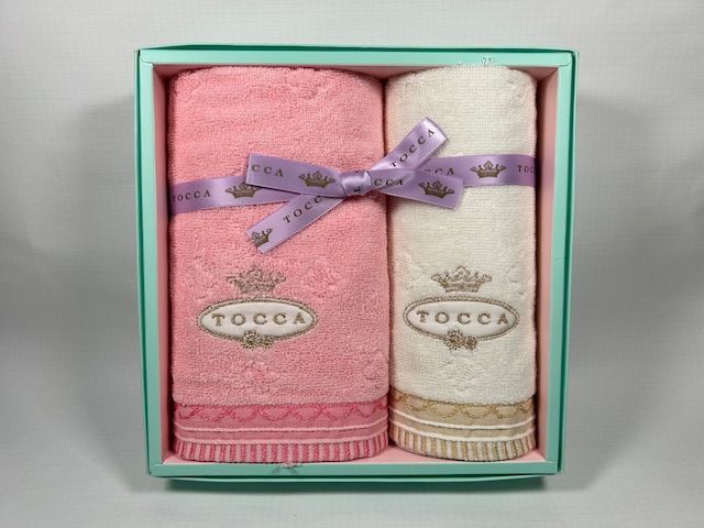 【新品】タオルセット tocca 2枚 ゲストタオル フェイスタオル 箱付 - メルカリ
