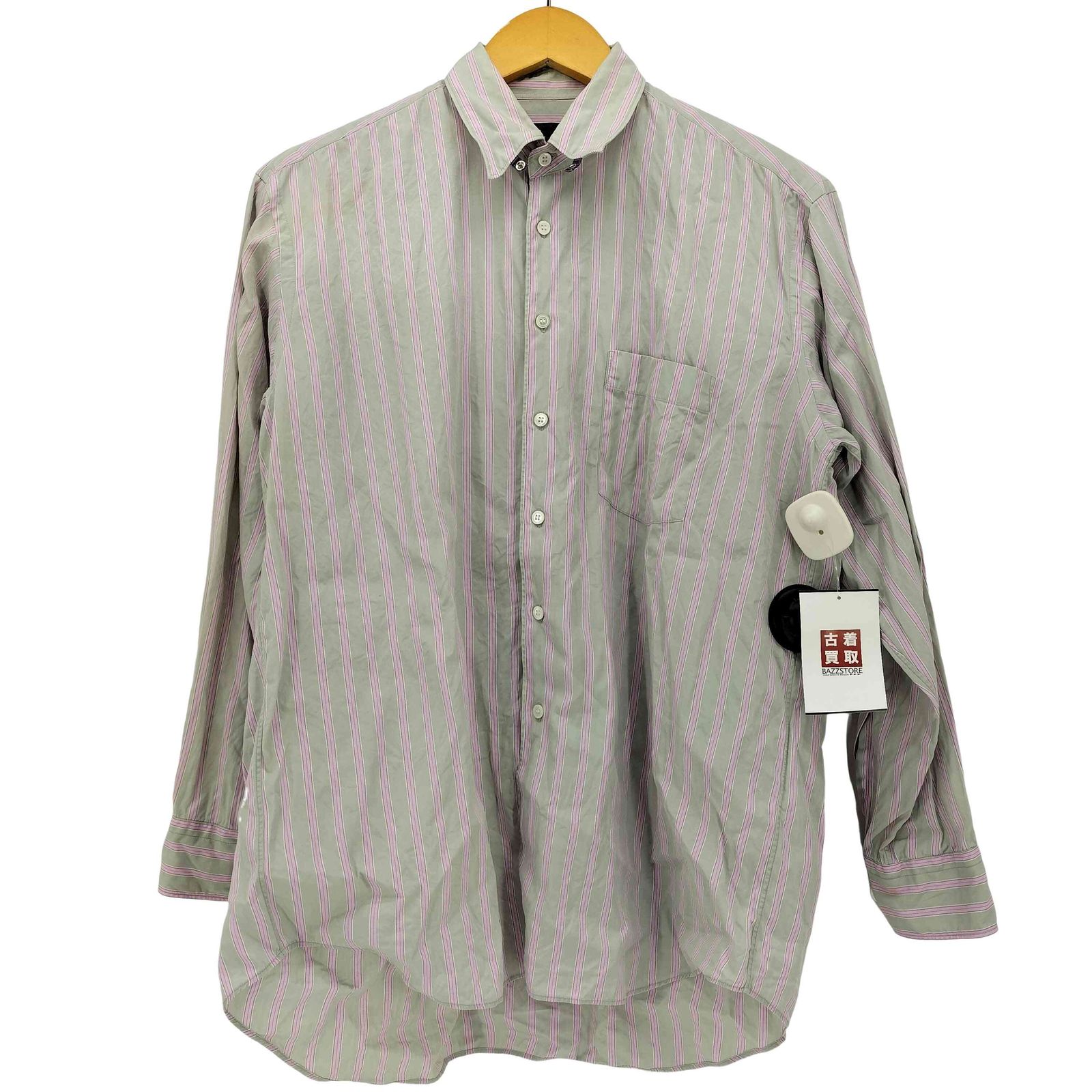 コムデギャルソンオムドゥ COMME des GARCONS HOMME DEUX AD2004 04AW ループタブ ストライプ L/S シャツ メンズ JPN：S - メルカリ