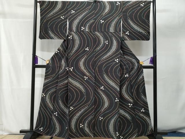 平和屋着物□大変加工の良い総絞り小紋 正絹 逸品 AAAY3472mf