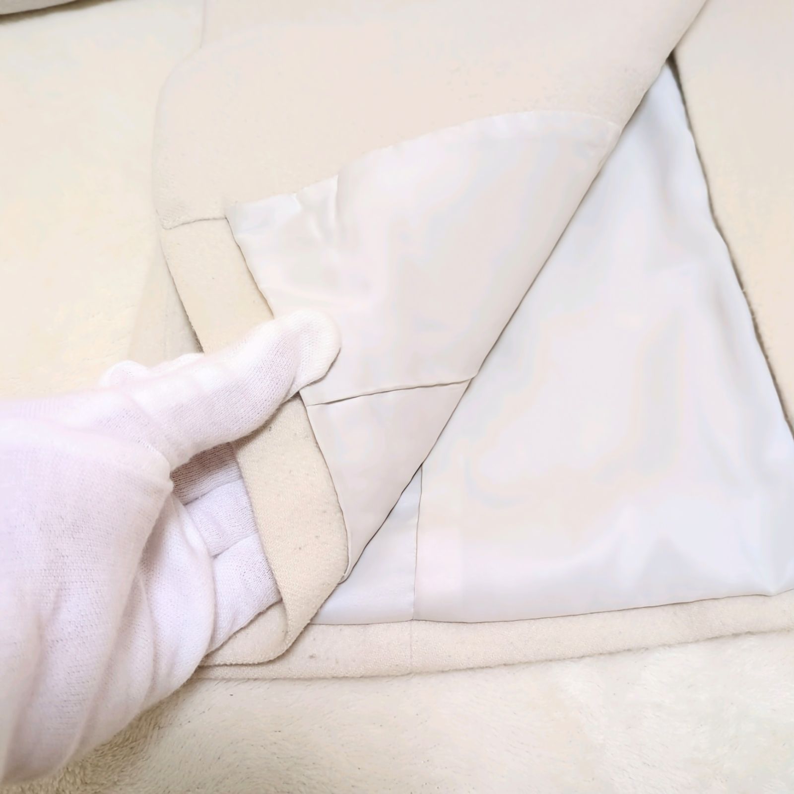 【訳あり】blancvert ブランベール ジャケット スタンドカラージャケット 長袖 ベージュ パールグレイ レディース 【38】 LR4435112 - アパメルshops＠中古アパレル ...