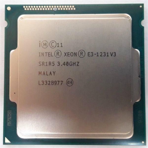 【中古パーツ】複数購入可 CPU Intel Xeon E3-1231v3 3.4GHz TB 3.8GHz SR1R5 Socket LGA1150 4コア 8スレッド 動作品 サーバー用 ...