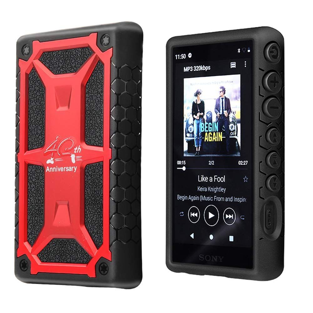 【数量限定】A100Tps用(レッド） A107 A106Hn A106 A105Hn A105 A105 SonyウォークマンNw-A100 A106ケース、アンチスキッドアンチノック耐衝撃 ...