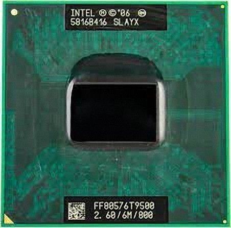 Intel Core 2 Duo T9500 SLAQH 2C 2.6 GHz 6MB 35W Socket P FF80576GG0646M ...
