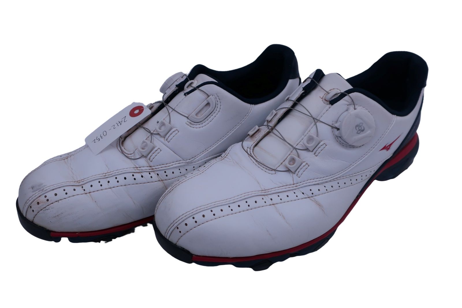 MIZUNO(ミズノ) ダイヤル式ゴルフシューズ 白ネイビー メンズ 26.5cm 51GQ174014 ゴルフ用品 2412-0352 - メルカリ