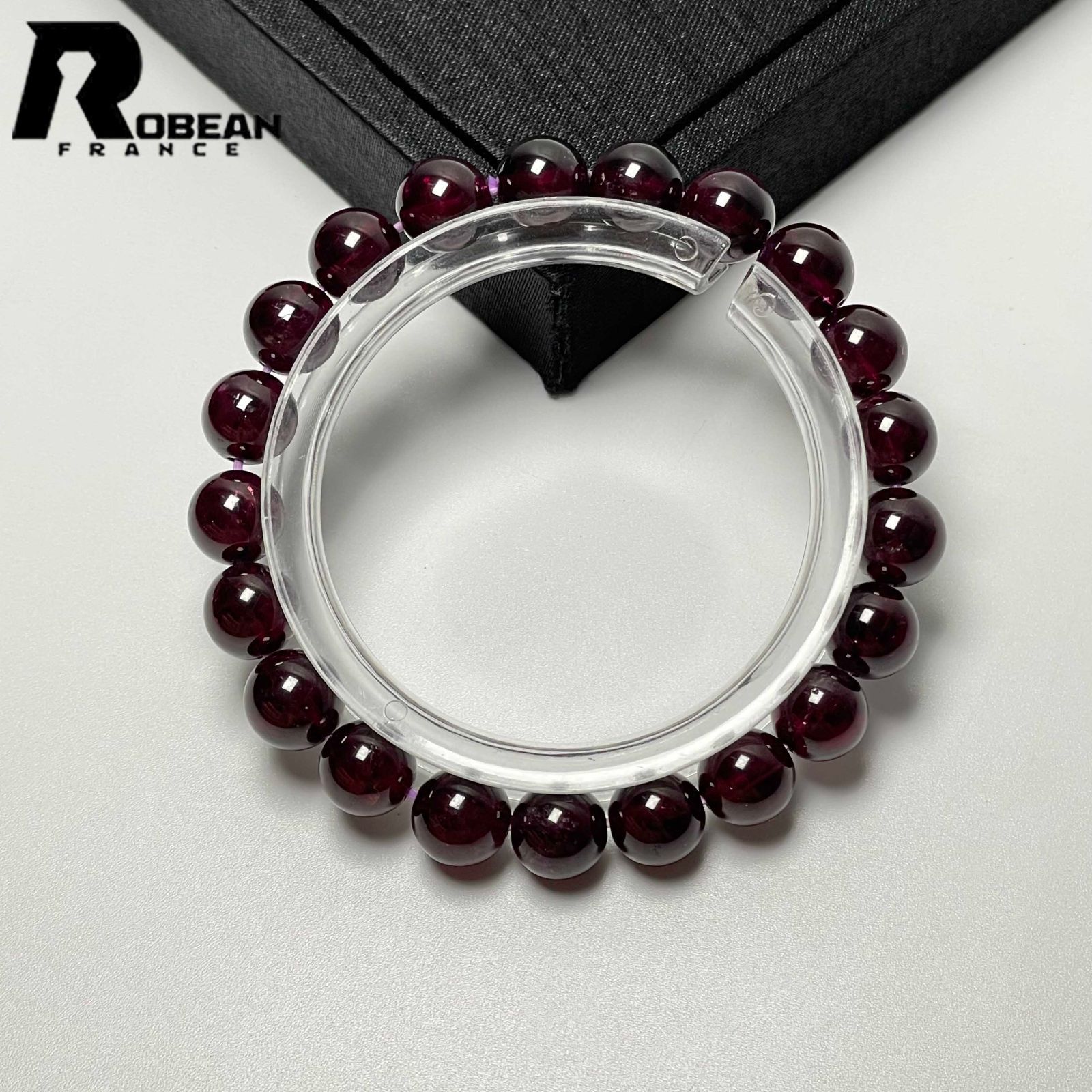 レア EU製 定価6万円★ROBEAN・ワイン色ロードライトガーネット★パワーストーン ブレスレット 天然石 幸運 お守り プレゼント ギフト ...