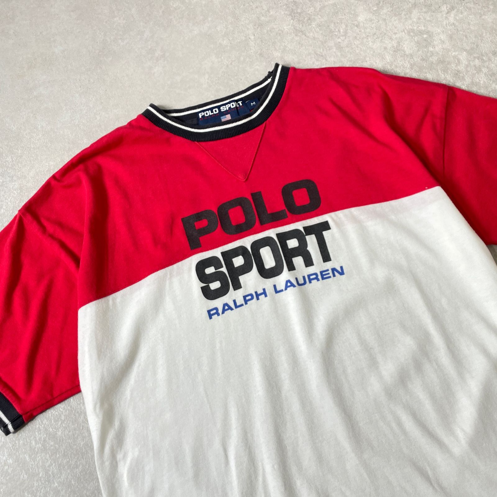90's vintage POLO SPORT ロゴ切替Tシャツ RALPH LAUREN ポロ 90's vintage POLO SPORT ロゴ切替Tシャツ RALPH LAUREN ポロ