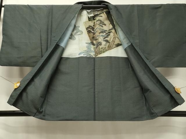 平和屋着物□男性 男柄の最高峰 西郷柄 西郷絣 本場大島紬