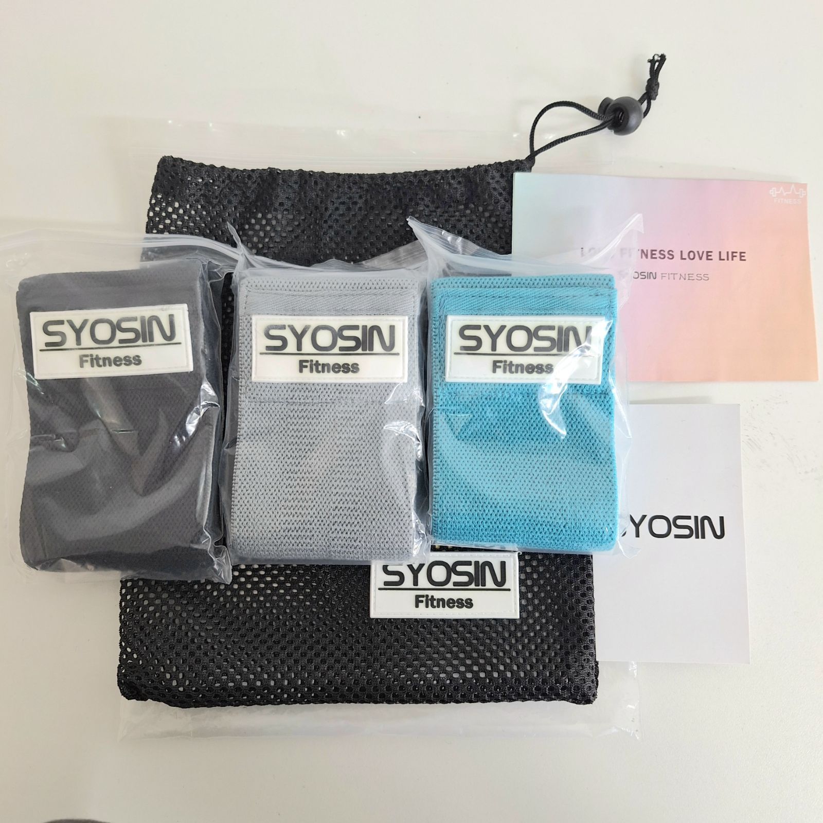 エクササイズバンド トレーニングチューブ 強度別 3本セット SYOSIN - メルカリ