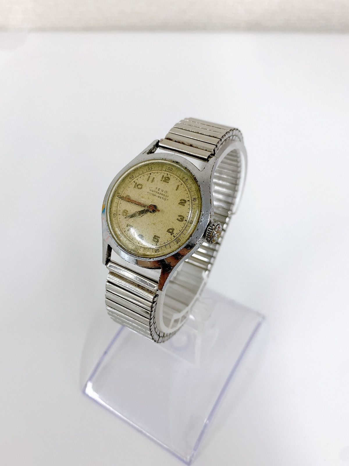 ＆貴重 レア 稼動品 TEVO WATCH Co テボ ウォッチ 手巻き アンティーク メンズ 腕時計【時計】【1】 - メルカリ