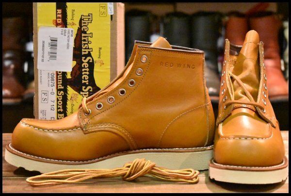 【7.5D 箱付 未使用 15年】レッドウィング 9875 アイリッシュセッター ゴールドラセット モックトゥ 編み上げ ブーツ redwing HOPESMORE【FB247】 - メルカリ