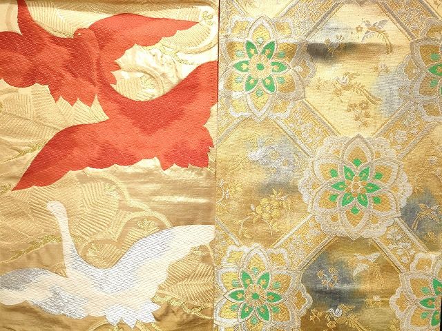 平和屋本店□袋帯 西陣 まとめて100点 鳳凰 鶴 向かい蝶 花柄 宝相華