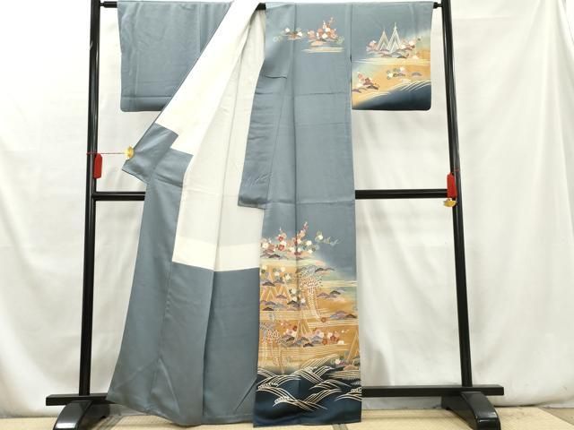 平和屋着物○訪問着 作家物 立波梅松文 暈し染め 正絹 逸品