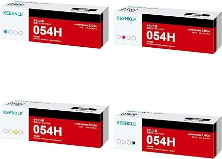 054H 4P 1*BK, 1*C, 1*M, 1*Y CRG-054H 4色セット トナーカートリッジ Canon キャノン用 054H 大 ...