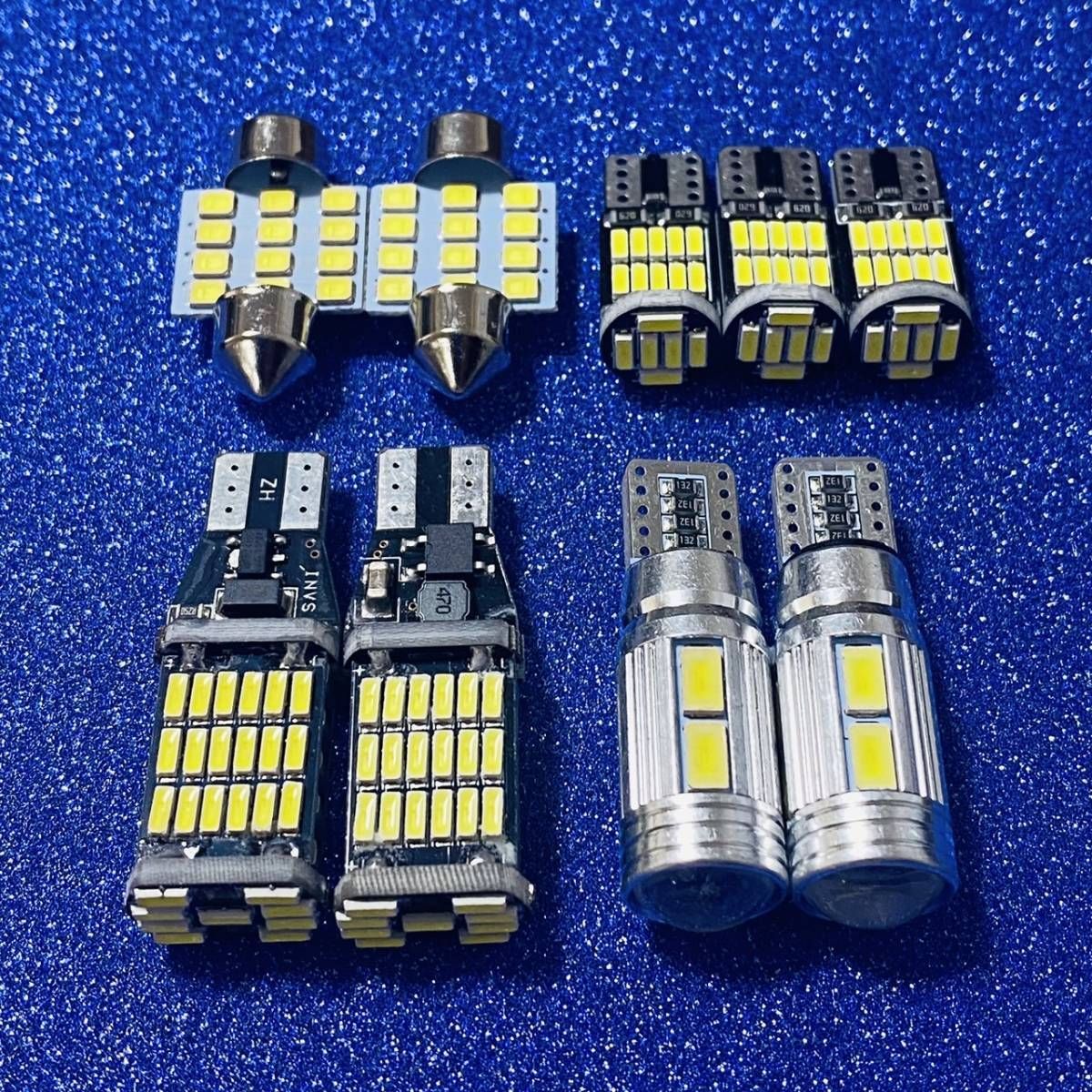 フルセット！爆光9個セット MK53S スペーシアカスタム ハイブリッド T10 LED ルームランプ ポジション ナンバー灯 バックランプ ホワイト パーツ - メルカリ