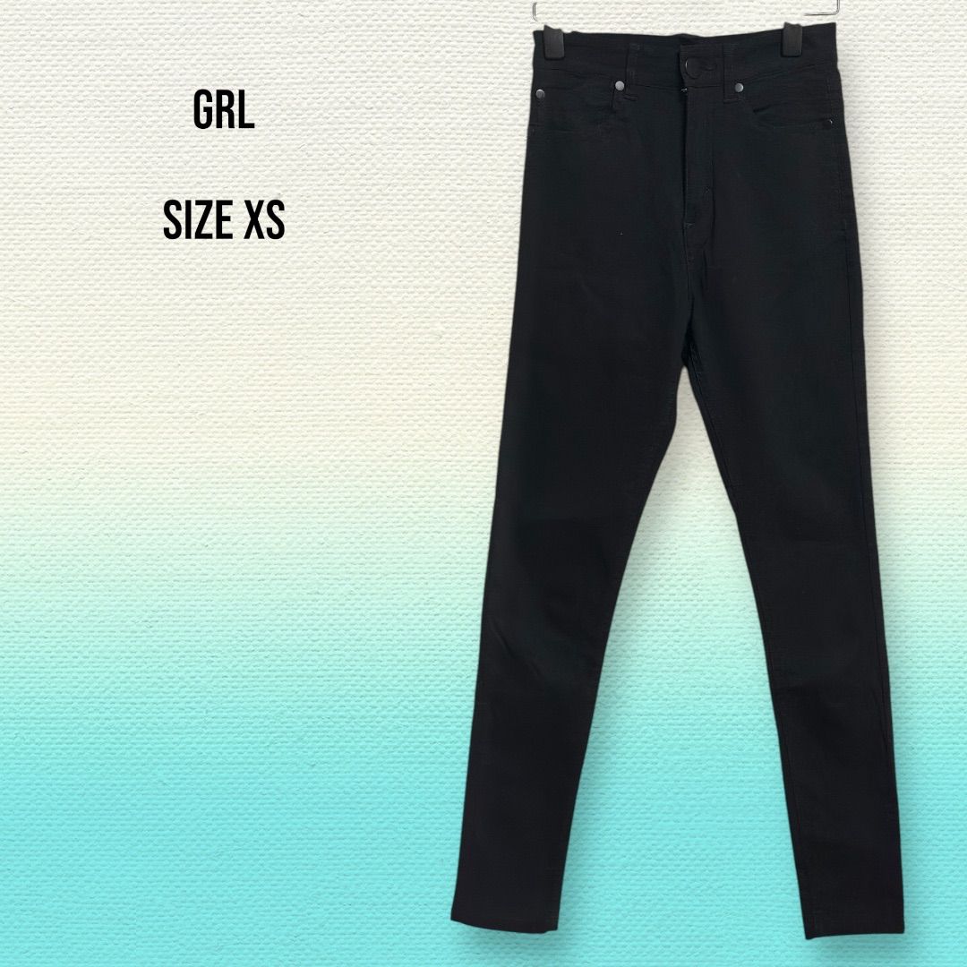 【美品】GRL スキニーパンツ 黒 レディース サイズXS - メルカリ