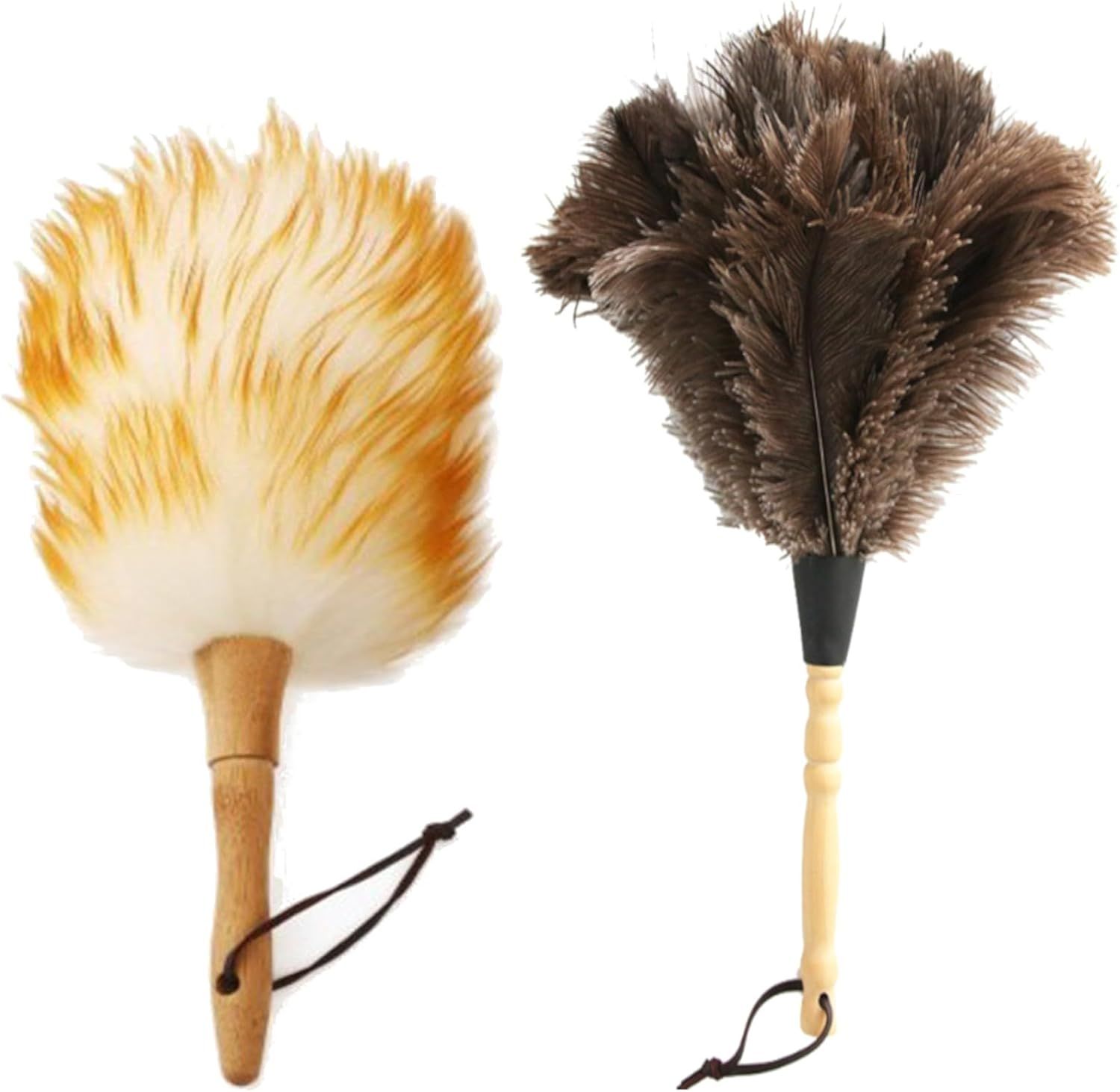 UTST はたき ほこり取り ハタキ ホコリ取り 埃 掃除 ほこり払い 毛 ホコリ払い ハンディモップ 掃除用品 (21cm×2, ウール) - ウレテク メルカリShops店 - メルカリ