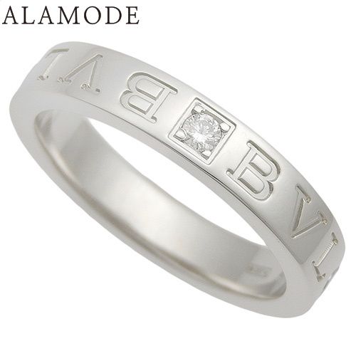 BVLGARI(ブルガリ) ビー・ゼロワン エッセンシャル バンドリング 339992 K18 ホワイトゴールド WG リング・指輪 ...