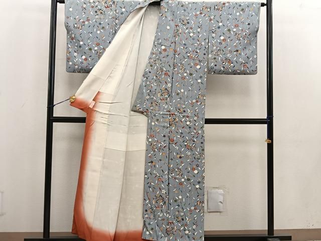 平和屋着物□上質な小紋 草花文 正絹 逸品 BAAV0945mz - メルカリ