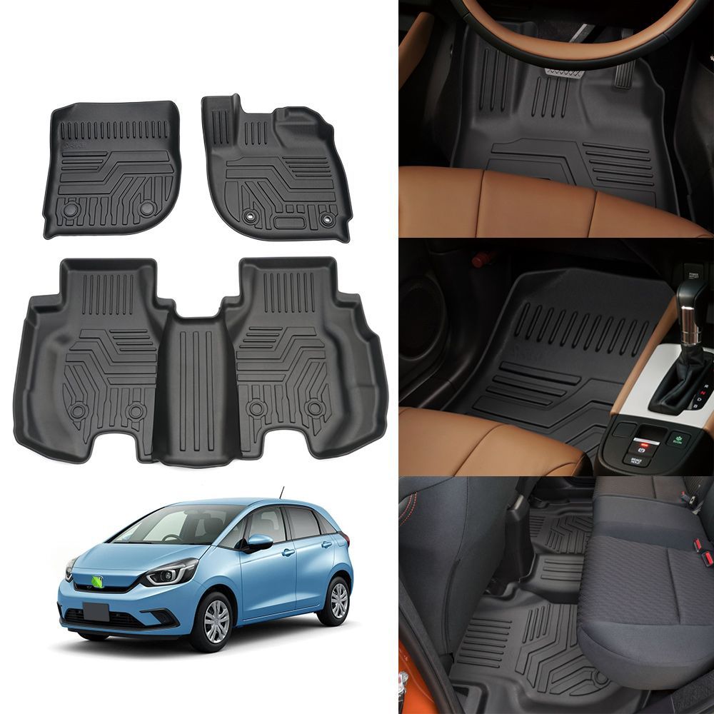 新型フィット GR フロアマット3dフロアマット FIT GR1 GR2 GR3 GR4 GR5 GR6 GR7 GR8 2020年2月-現行 セカンドマット 防水マット 滑り防止 耐汚れ ...