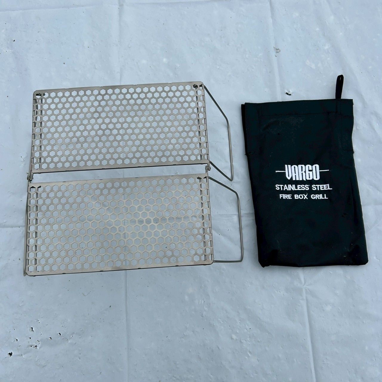 バーゴ VARGO チタニウム バイフォールドグリル 折り畳み式グリル ミニテーブル キャンプ バーベキュー アウトドア T-488 - メルカリ