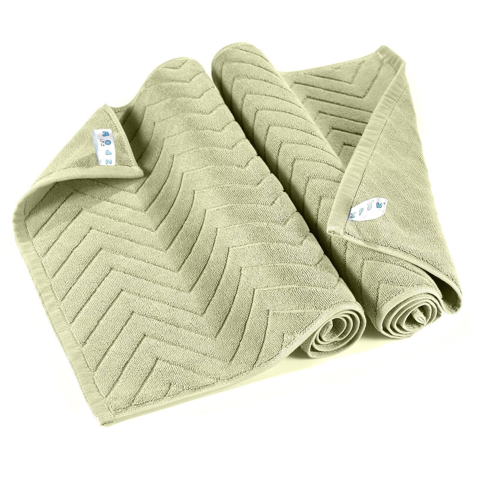 CLEKOD バスマット タオル地 大判 足拭きマット 800匁 ホテル仕様 おしゃれ 洗える 丸洗い 大きいサイズ 綿100% 試験機関のお墨付き 吸水 厚手 防臭 高級 丈夫 無地 ギフト ...