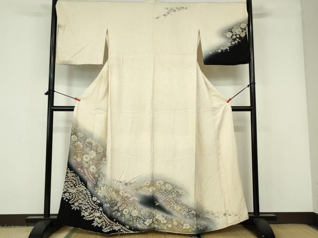 平和屋着物○訪問着 辻が花 暈し染め 正絹 逸品 CAAW3817vf