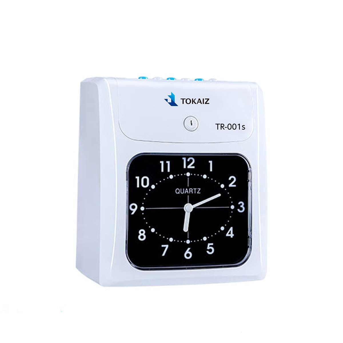 【人気商品】TR-001s タイムカード50枚付き 両面印字モデル 6欄印字可能 本体 タイムレコーダー TOKAIZ - メルカリ