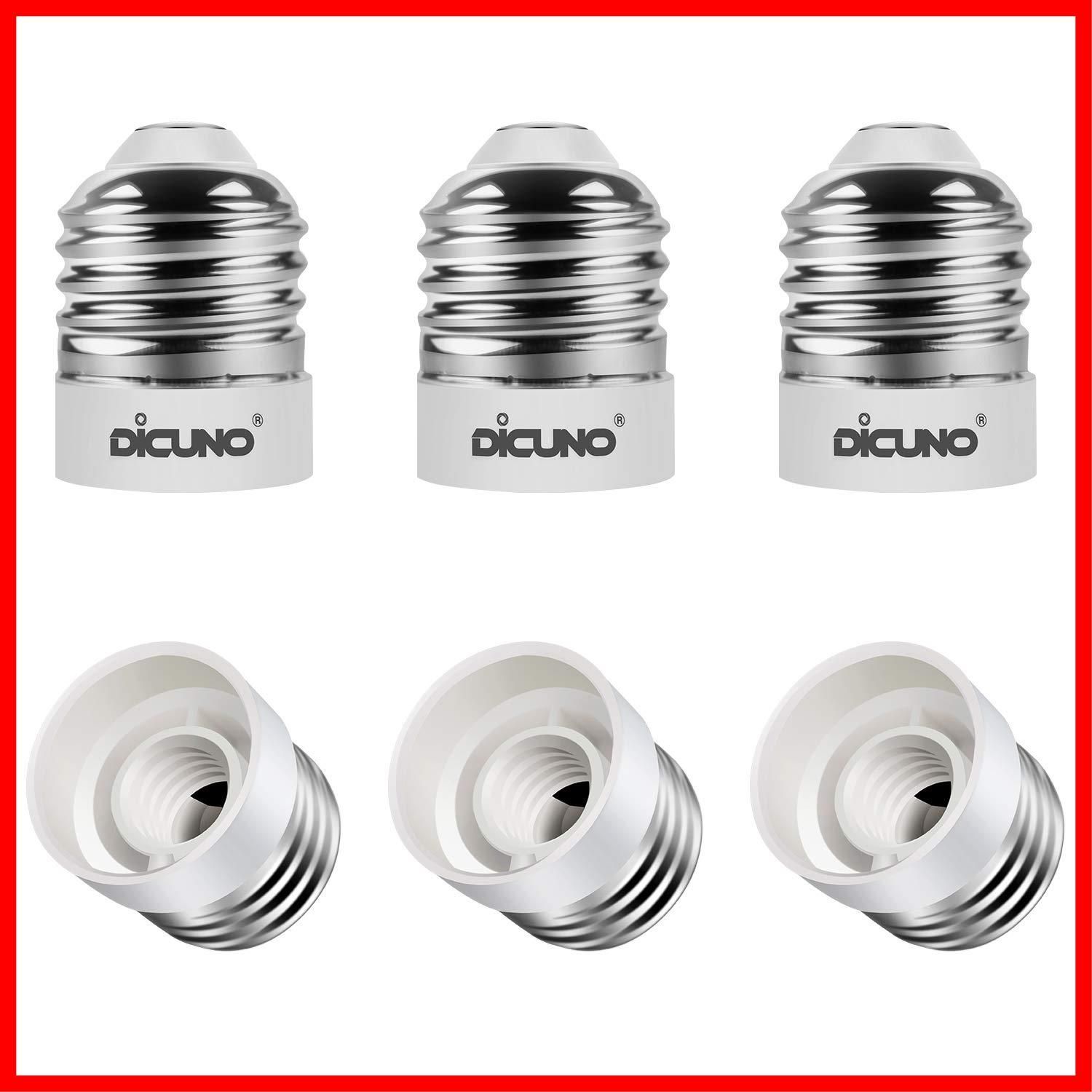【大特価】DiCUNO E26→E12 口金変換アダプター 電球ソケット 難燃性材料 最大仕事率200w 165度耐熱 6個セット - メルカリ