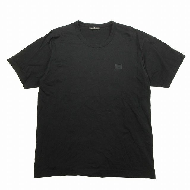 美品 アクネ ストゥディオズ Acne Studios NASH FACE Tシャツ 半袖 ナッシュフェイス ロゴ ワッペン クルーネック ...