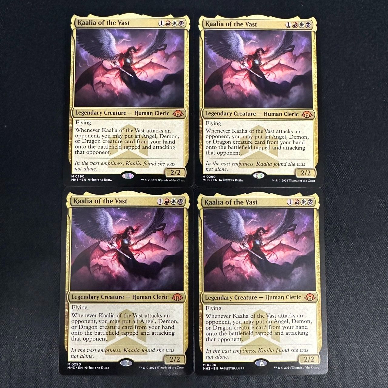 【MTG】 EN 《巨大なるカーリア/Kaalia of the Vast》[MH3] 金R 4枚セット - メルカリ