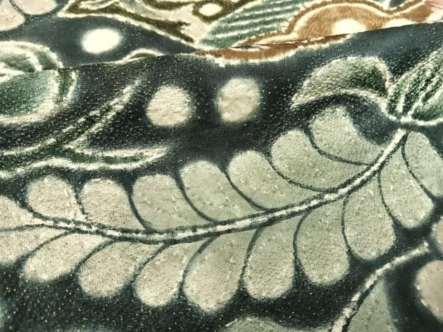 平和屋着物○訪問着 辻が花 絞り 金通し地 正絹 逸品 AAAQ0657np