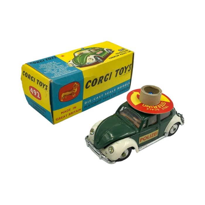 CORGI TOYS 492 VOLKSWAGEN EUROPEAN POLICE CAR 中古 1 - メルカリ