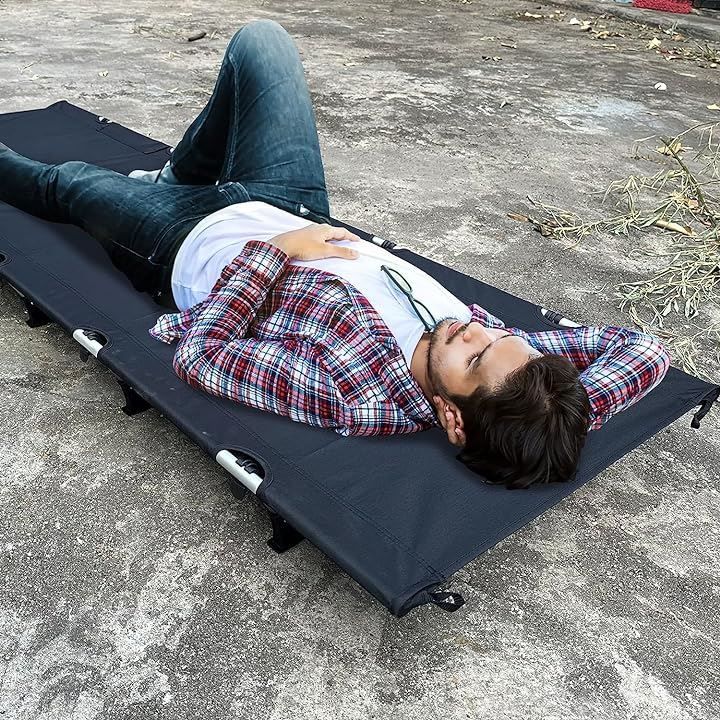 Houselog 折りたたみベッド 簡易ベッド 折り畳み 室内 折り畳み式ベッド コット 防水 通気性 軽量 こっと アウトドアベッド ...