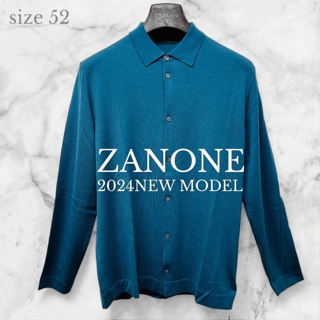【新品】ZANONE サイズ48,50,52 シャツ フロントボタン ターコイズブルー - メルカリ