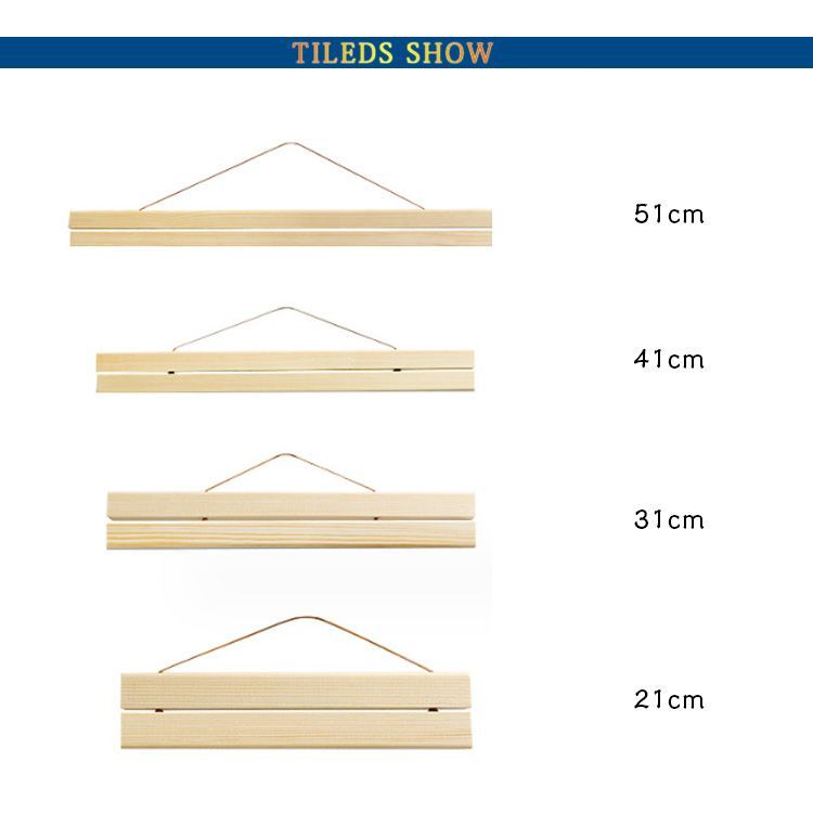タペストリーハンガー おしゃれ マグネット式 手拭い用 31cm ポスター 51cm 41cm 21cm 磁石 手ぬぐいハンガー 写真 木製 てぬぐい インテリア 壁飾り 季節 額縁 手ぬぐい ...