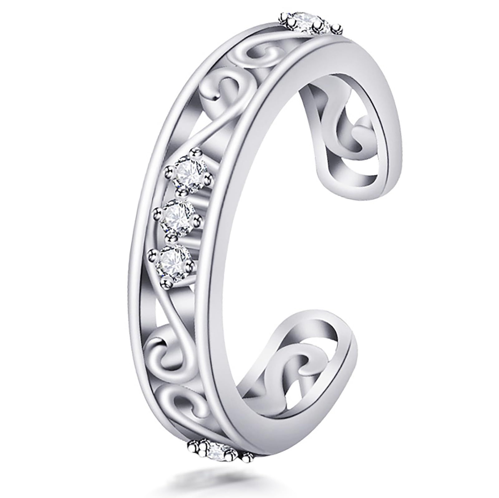 イヤーカフ レディース メンズ 金属アレルギー対応 フェイクピアス SK.Whiee ジルコニア 「愛の誓い」 シルバー925 イヤリング ...