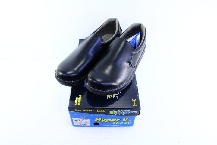 【未使用】日進 NISSIN HyperV #5000 厨房シューズ 作業用靴 26.0cm ブラック/黒 男女兼用 抗菌【10644597】 - メルカリ