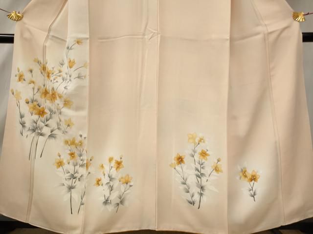 平和屋着物□訪問着 刺繍 草花文 暈し染め 正絹 逸品 AAAY2208ph