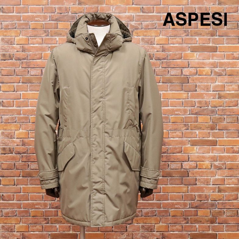 秋冬/ASPESI/Mサイズ/モッズコート 9I12 PICKUP 撥水 防水 透湿MICROFT あたたか保温THERMORE 機能性 新品/ベージュカーキ/ja104/ - メルカリ
