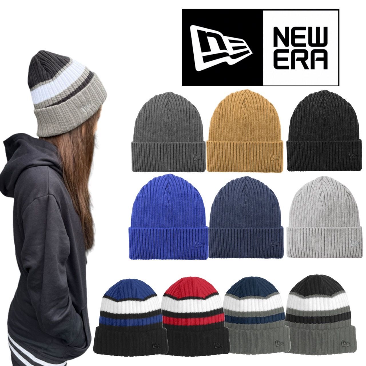 ニューエラ Newera キャップ 帽子 ニット帽 NE903 NE908 NE909 ビーニー ニットキャップ 刺繍ロゴ ワンポイント ...