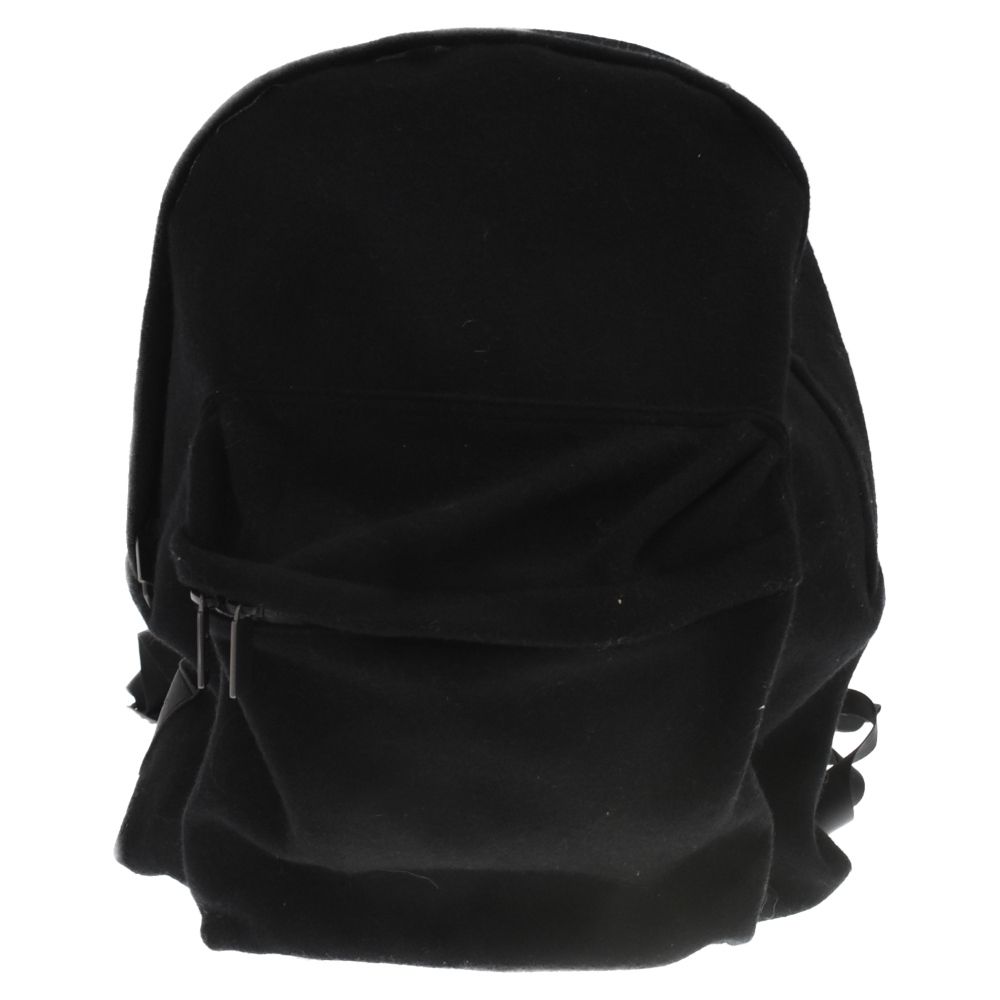 Yohji Yamamoto POUR HOMME (ヨウジヤマモト プールオム) ウール フード付き リュック バッグパック ブラック HV ...