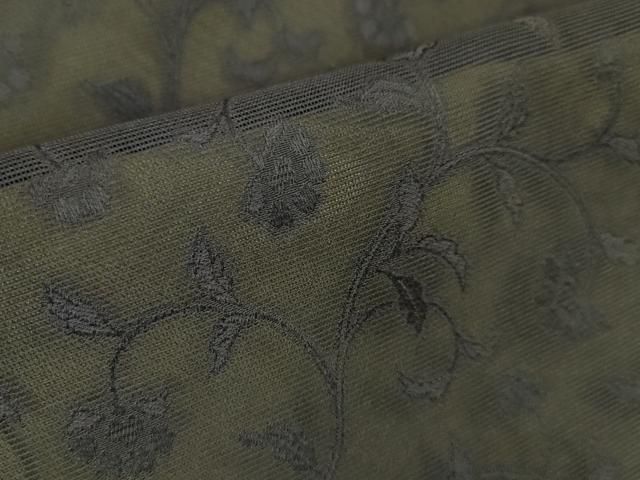 平和屋本店□極上 訪問着 紗袷 雪輪 花唐草紋紗 暈し染め 逸品