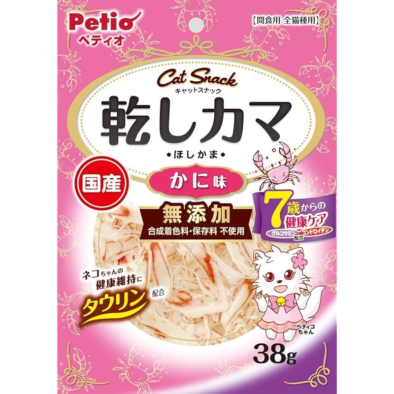 ペティオ (Petio) キャットSNACK 乾しカマ かに味 7歳からの健康ケア 38g - メルカリ