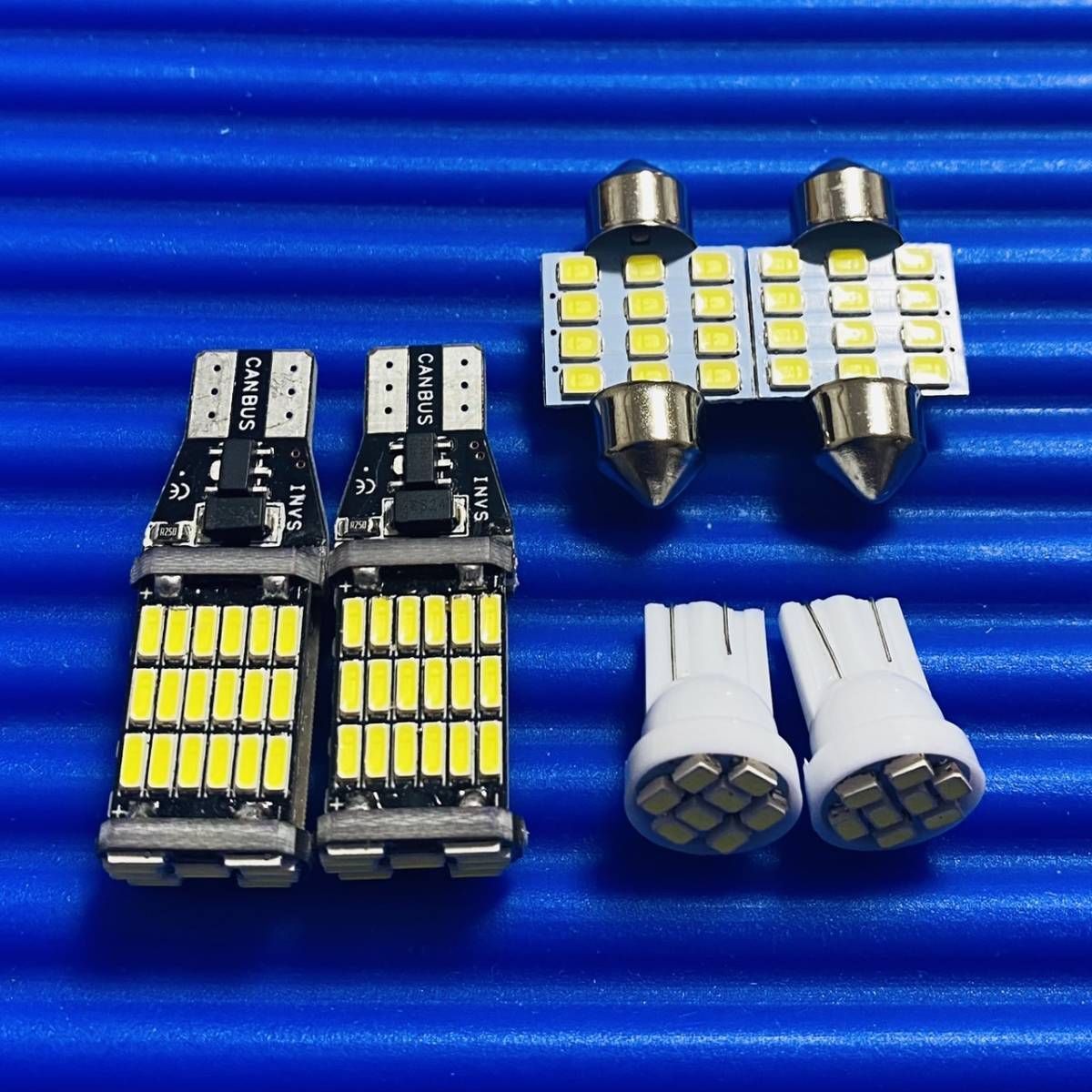 爆光！MK53S スペーシアカスタム ルームランプ バックランプ ナンバー灯 T10 LED 8個セット ホワイト スズキ カー用品 パーツ - メルカリ