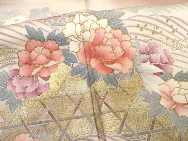 平和屋着物□訪問着 花籬文 暈し染め 金彩 正絹 逸品 DAAQ9774bc