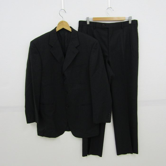 トリイ スーツ セットアップ ウール100% ジャケット パンツ 上下セット記名有 黒 メンズ 96-AB5サイズ ブラック系 LUCOMO by TORII 【中古】 - メルカリ