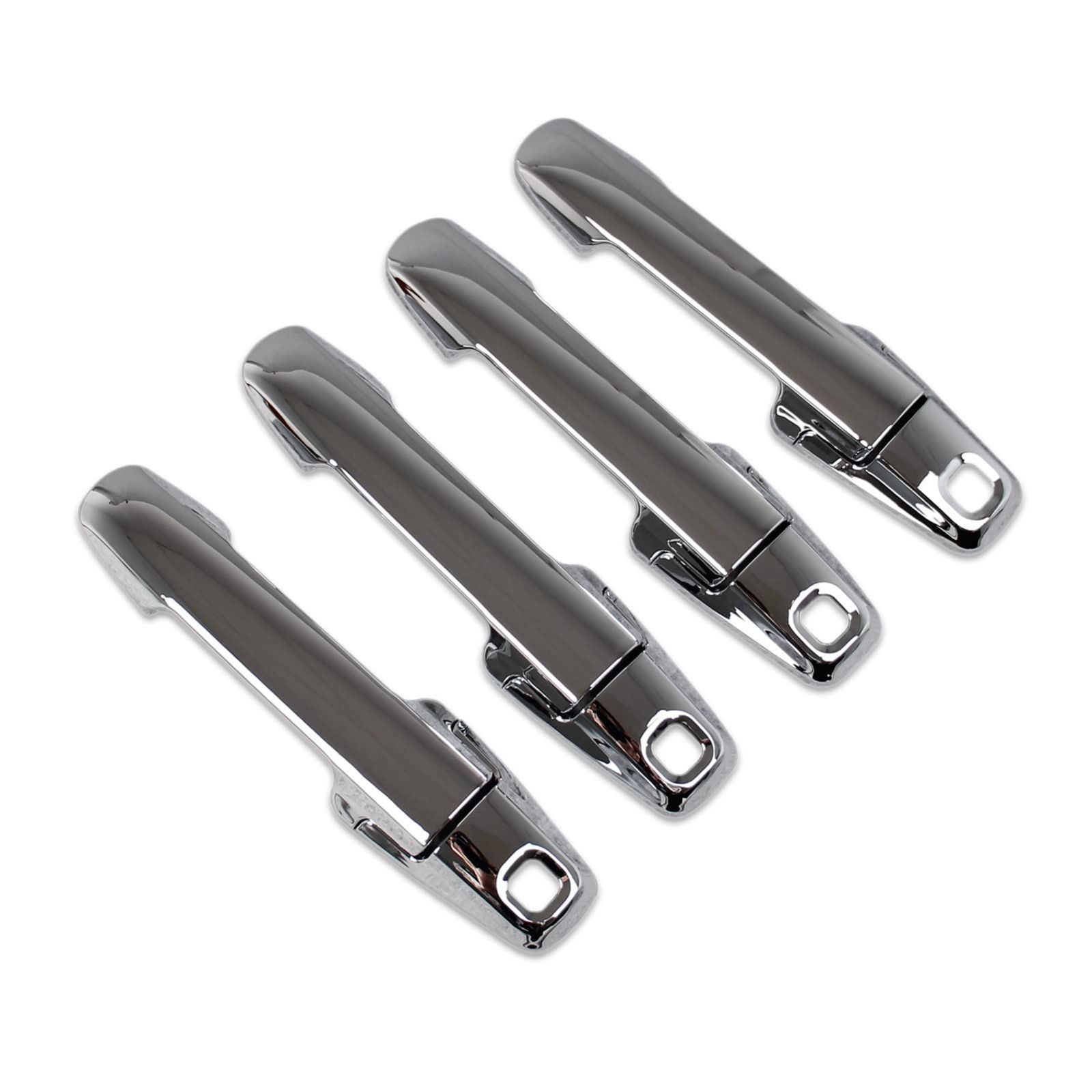 【特価商品】RUIQ スズキ スペーシア カスタム MK53S 専用 外装 アウタードアハンドルカバー ノブ フルカバータイプ Suzuki Spacia Custom 専用 設計 (クローム ...